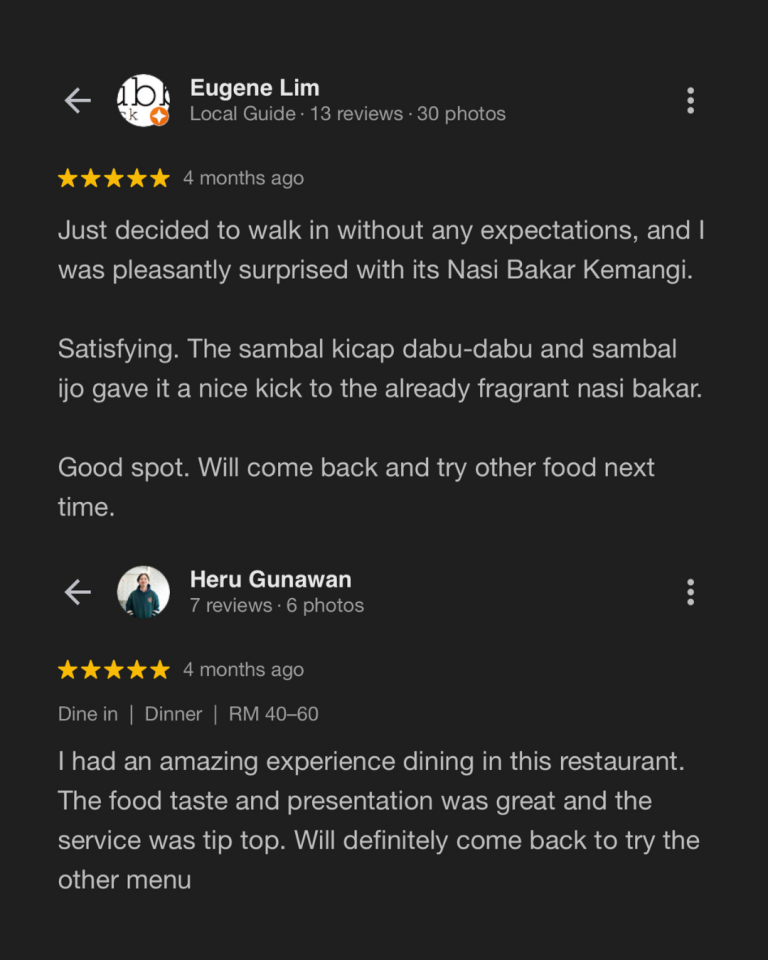 Betawi Indonesian Cuisine @ TTDI - Betawi | Menu